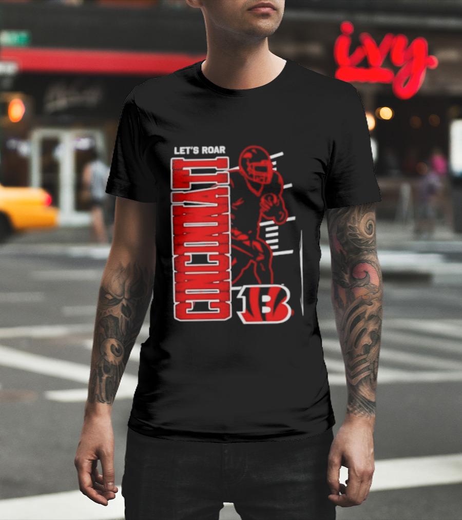 Cincinnati Bengals Football Let's Roar 13 T-Shirt