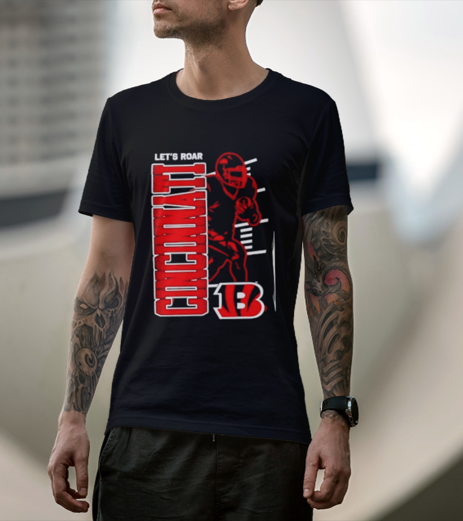 Cincinnati Bengals Football Let's Roar 13 T-Shirt
