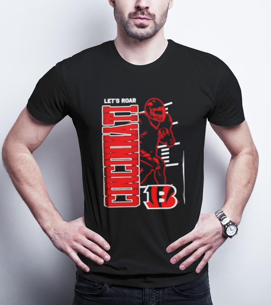Cincinnati Bengals Football Let's Roar 13 T-Shirt