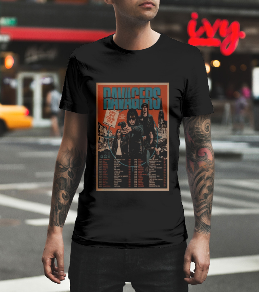 RAVAGERS Turnt Up In Europe 2026 Tour Dates And Cities T-Shirt
