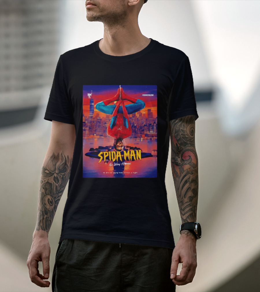 Donovan Mitchell Spida Man No Way Home Cleveland Cavaliers RM Challenge T-Shirt