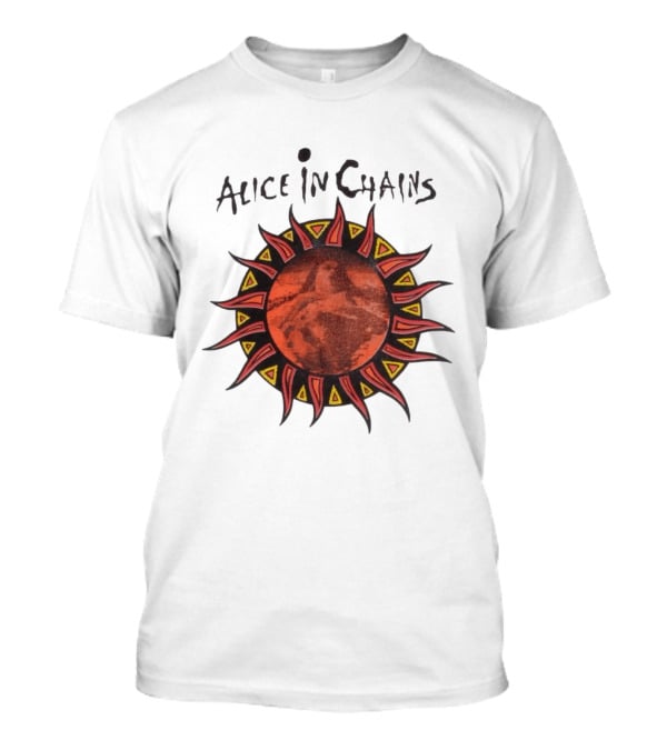 Alice In Chains Sun Graphic Lollapalooza 1993 Promo T-Shirt