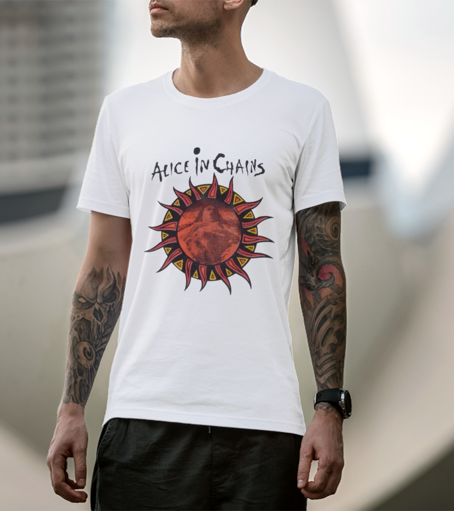Alice In Chains Sun Graphic Lollapalooza 1993 Promo T-Shirt