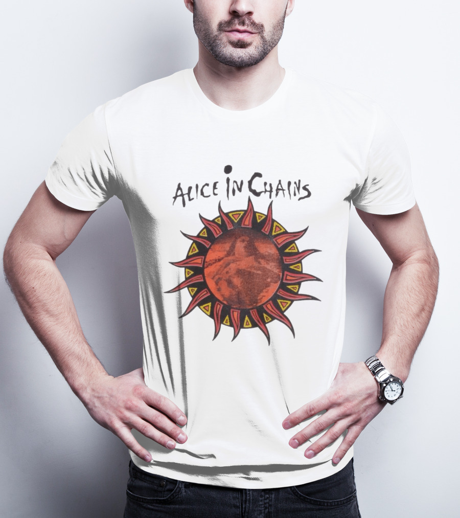 Alice In Chains Sun Graphic Lollapalooza 1993 Promo T-Shirt
