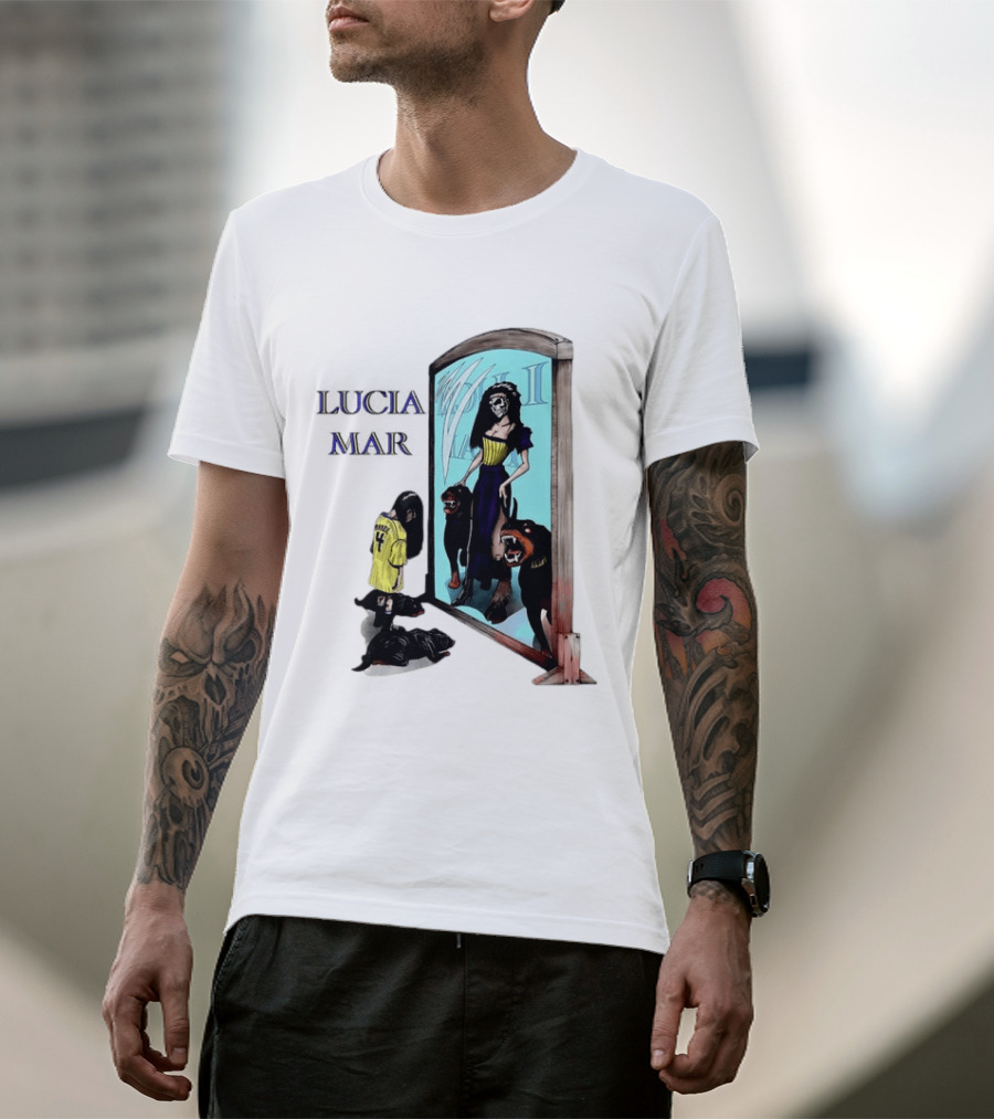 Dungeon Crawler Carl Lucia Mar Mirror Reflection With Dogs T-Shirt