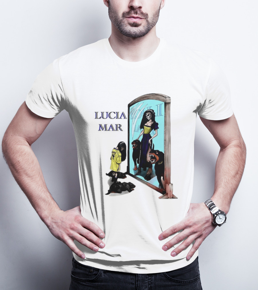 Dungeon Crawler Carl Lucia Mar Mirror Reflection With Dogs T-Shirt