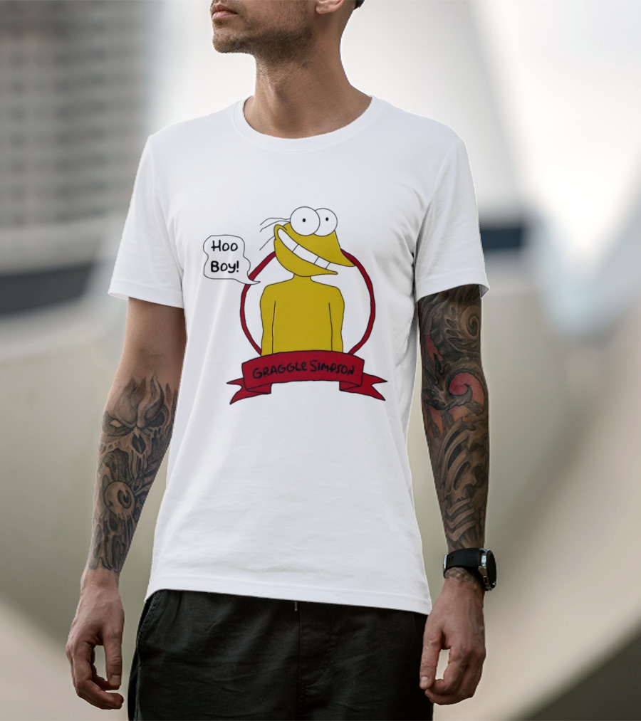 Hoo Boy Graggle Simpson Cartoon T-Shirt