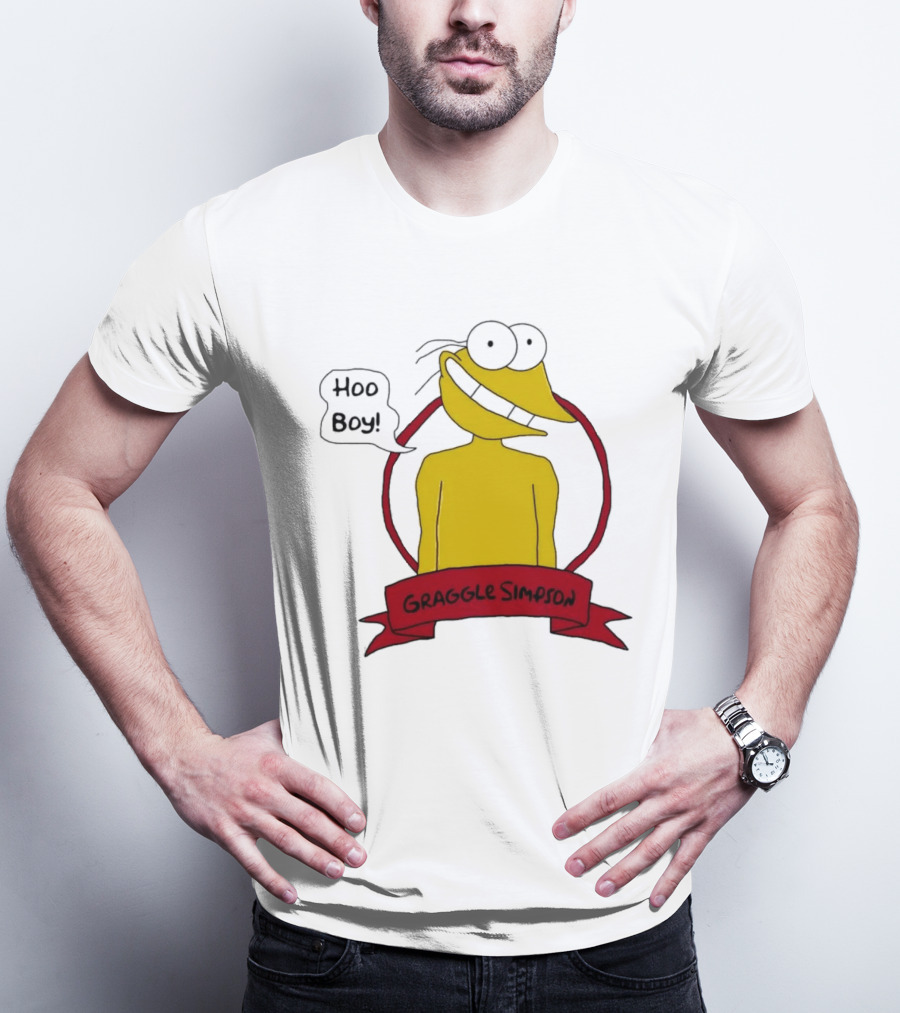 Hoo Boy Graggle Simpson Cartoon T-Shirt