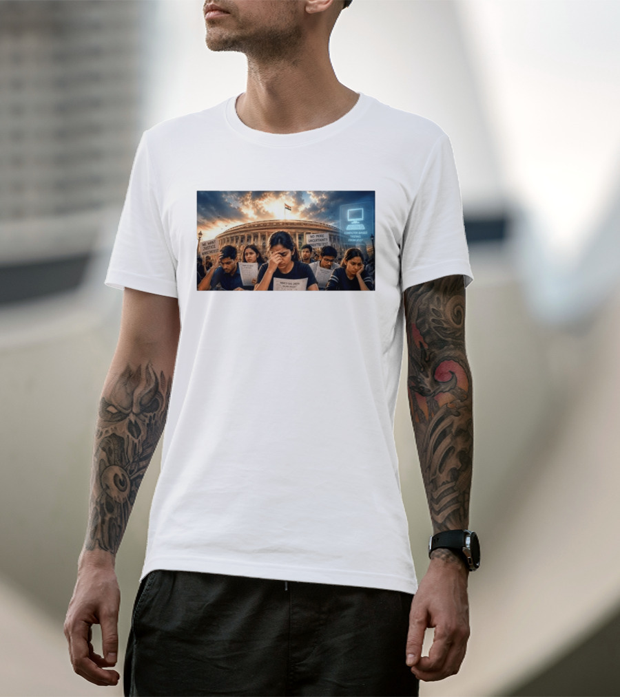 NTA Defends NEET Exam 2021 Retest Before Parliamentary Panel Amid Student Protests T-Shirt