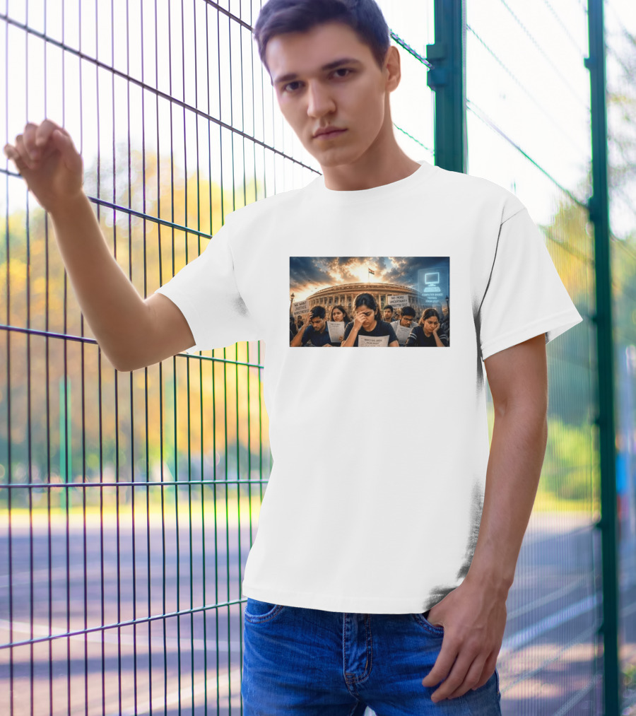 NTA Defends NEET Exam 2021 Retest Before Parliamentary Panel Amid Student Protests T-Shirt