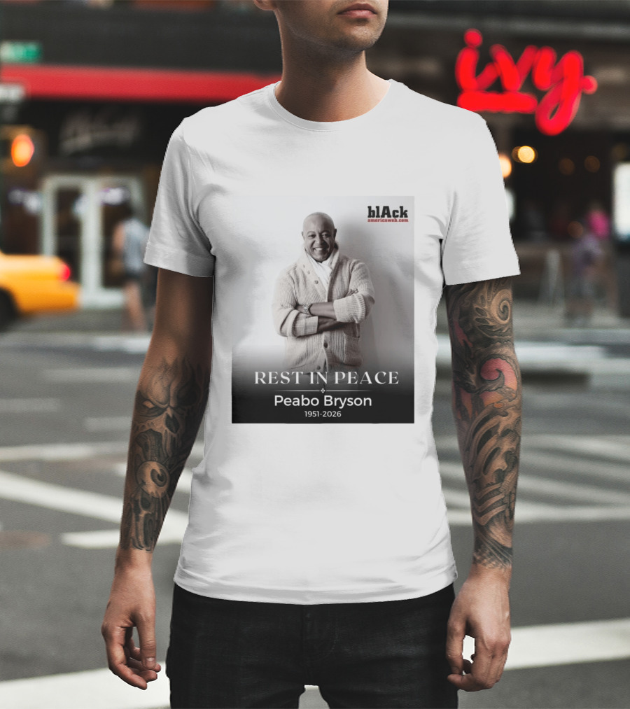 Rest In Peace Peabo Bryson 1951 2026 Singer Songwriter Beautiful Ballads T-Shirt