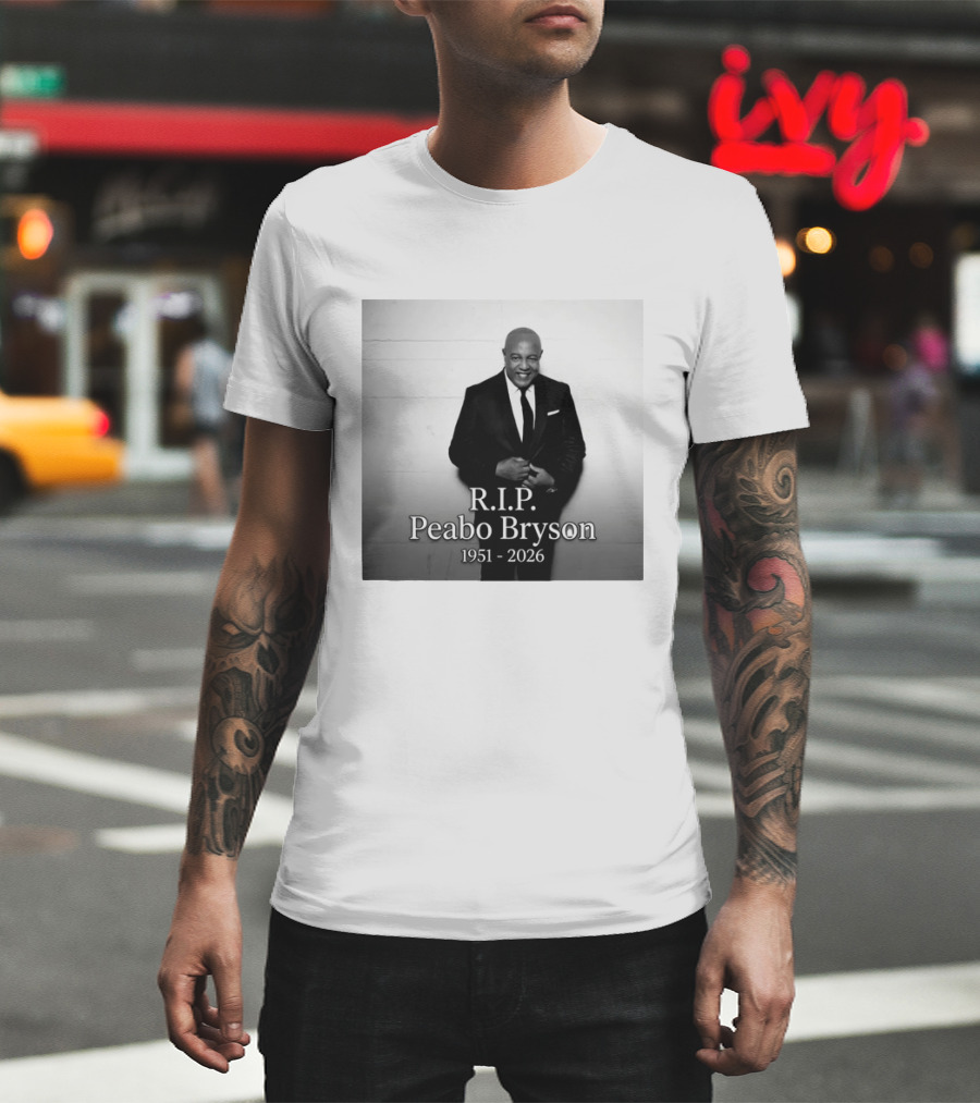 R.I.P. Peabo Bryson 1951 2026 R&B Legend Of Beauty And The Beast A Whole New World T-Shirt