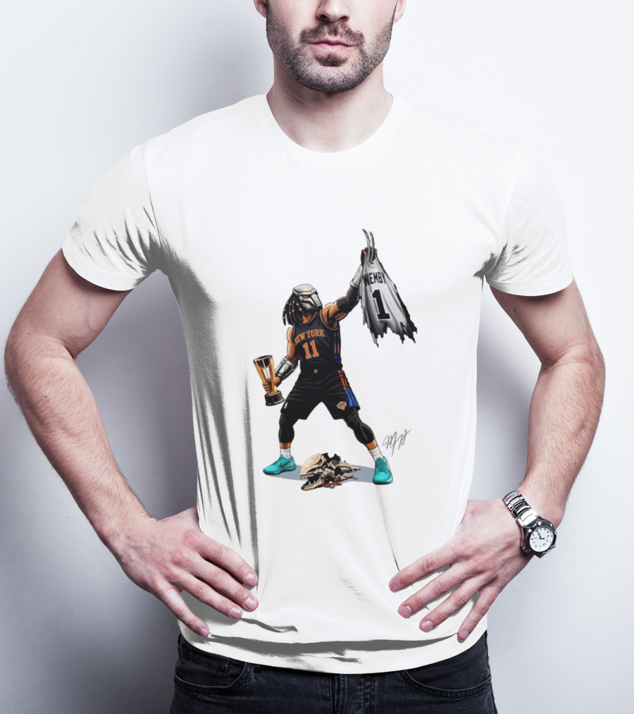 Jalen Brunson New York Knicks Wemby NBA Basketball Cartoon 11 Trophy T-Shirt