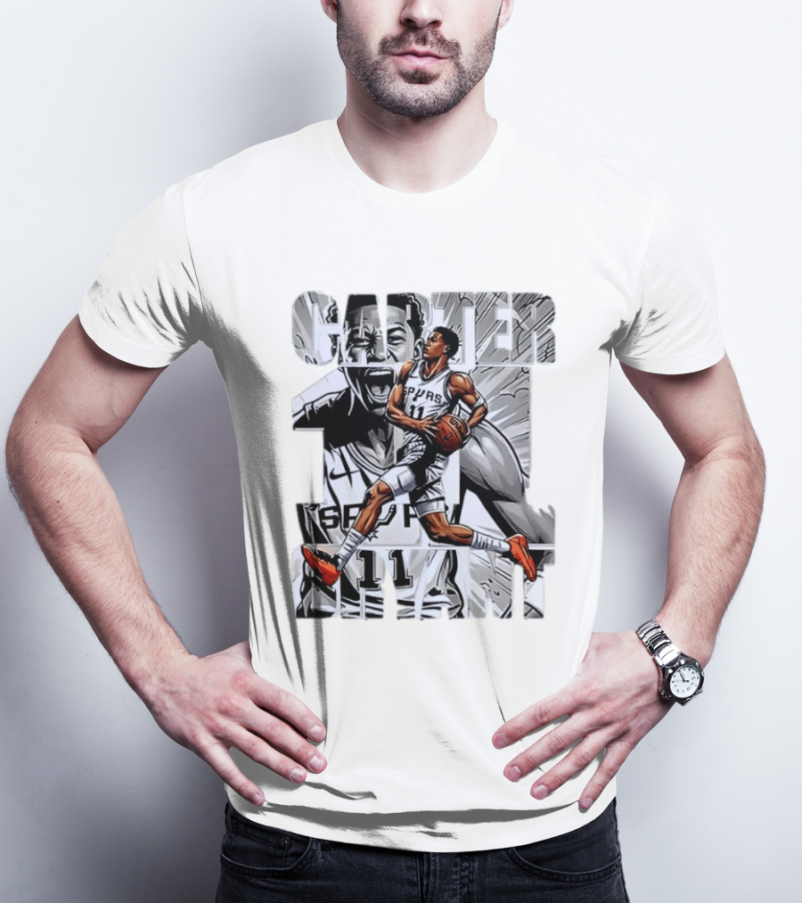 Keldon Johnson Spurs 11 Carter Bryant NBA San Antonio T-Shirt