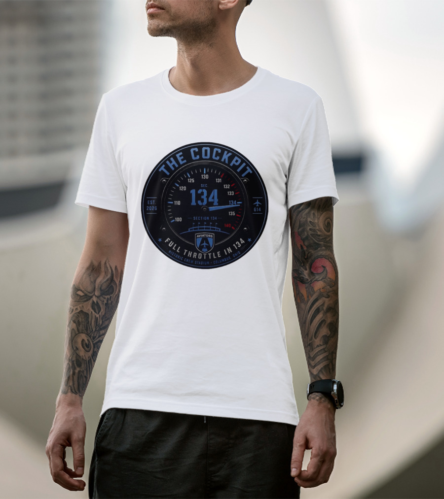 The Cockpit Aviators Full Throttle At Historic Crew Stadium Columbus Ohio Section 134 T-Shirt
