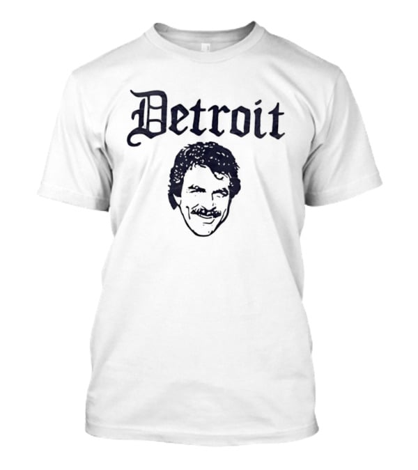 Detroit Tom Selleck Mustache T-Shirt