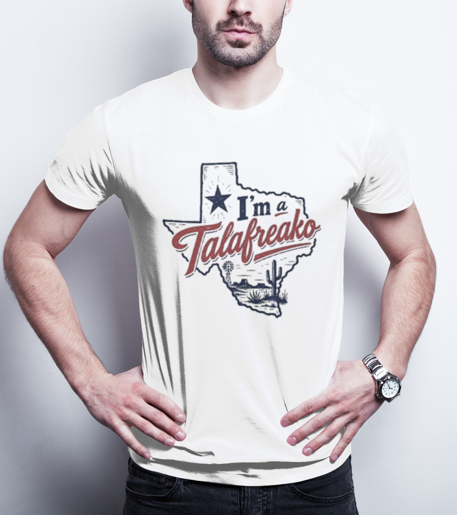 I'm A Talafreako Texas Star Map T-Shirt