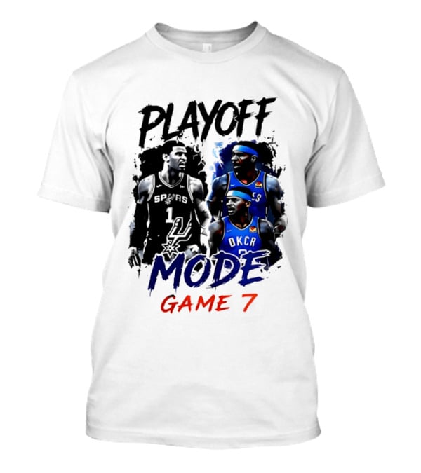 Playoff Mode Game 7 Victor Wembanyama San Antonio Spurs Vs Shai Gilgeous Alexander Oklahoma City Thunder T-Shirt