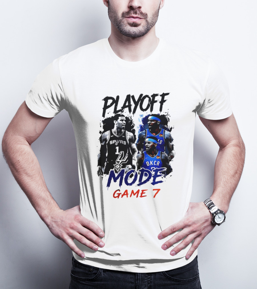Playoff Mode Game 7 Victor Wembanyama San Antonio Spurs Vs Shai Gilgeous Alexander Oklahoma City Thunder T-Shirt