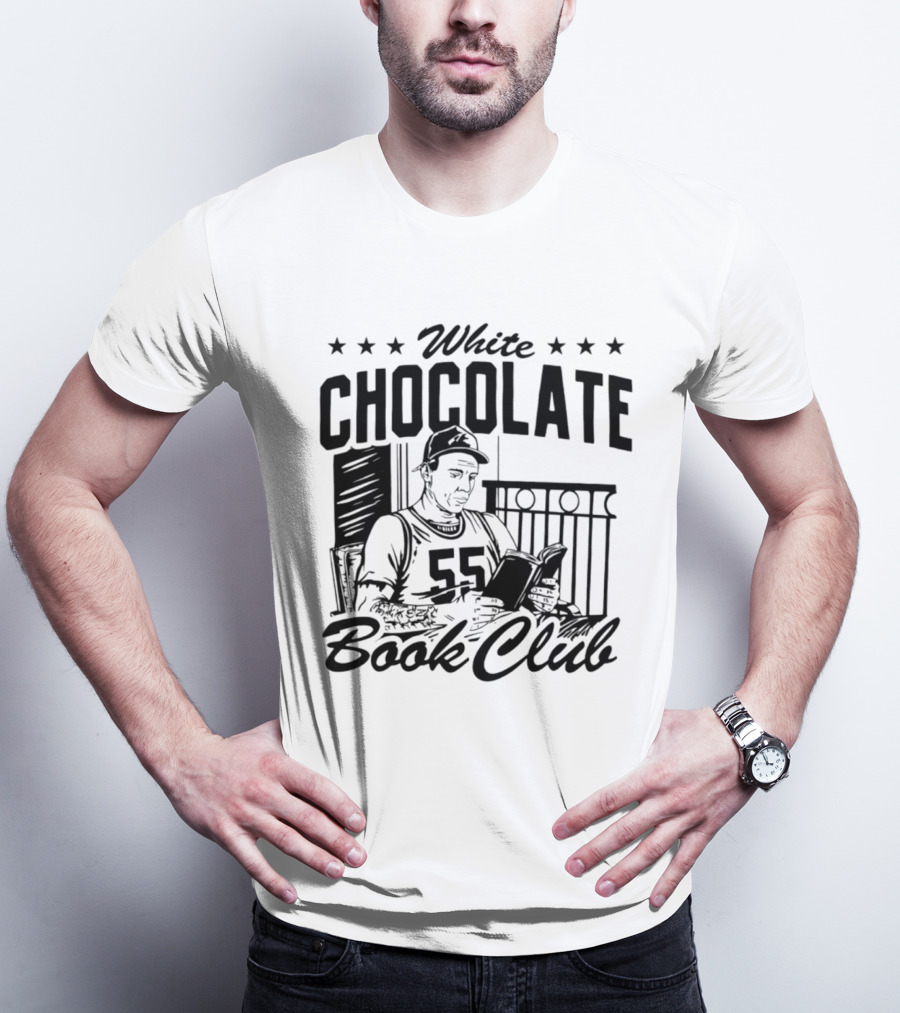 White Chocolate Book Club 55 Star Jersey Reader T-Shirt
