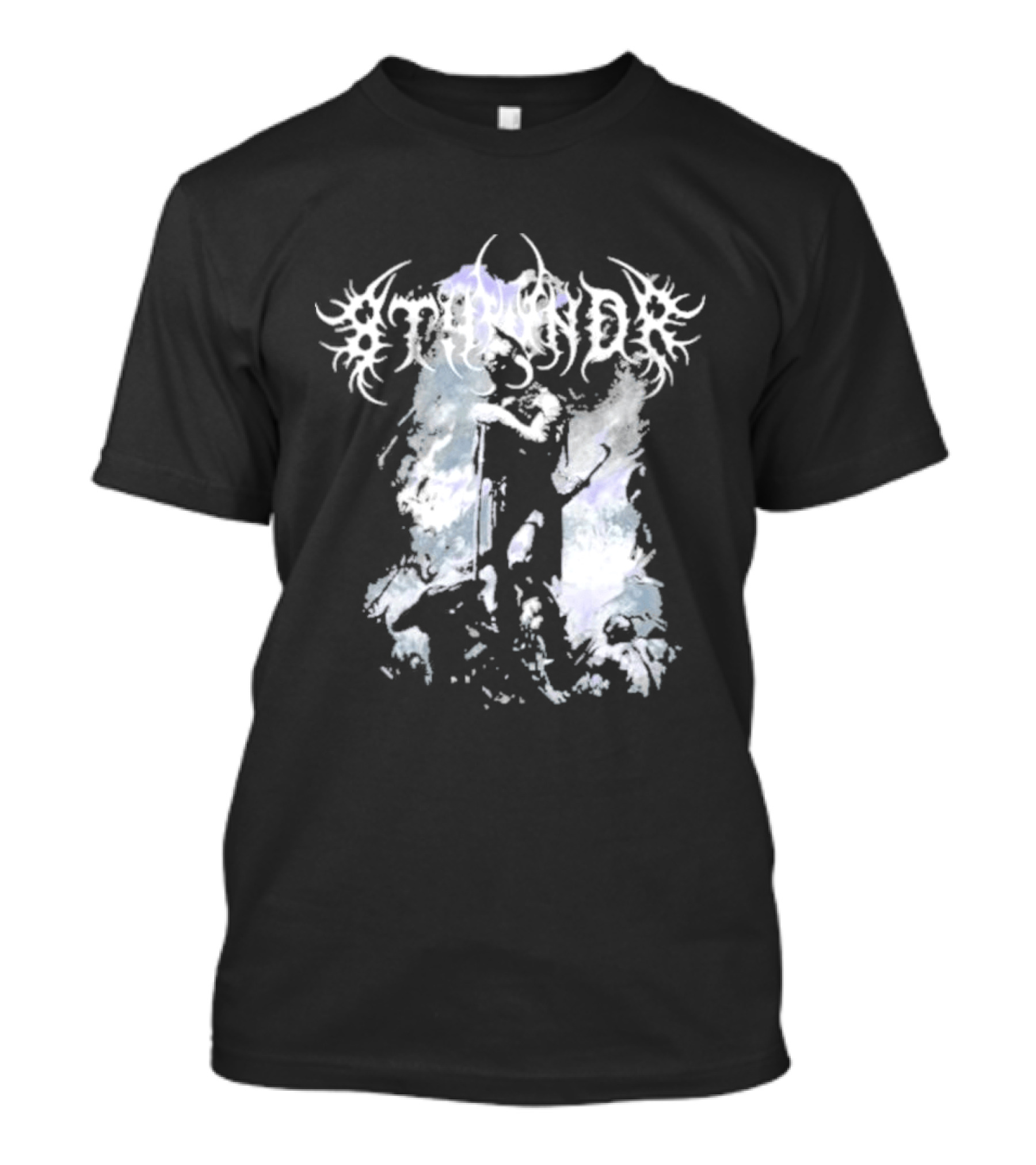 8Thwndr Hellfire Gothic Aesthetic Demon Artistry Ethereal Demon Wings T-Shirt