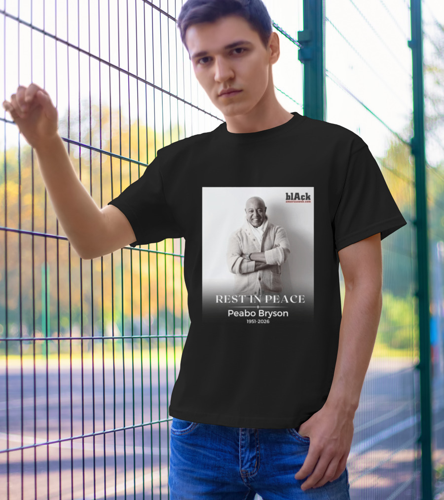 Rest In Peace Peabo Bryson 1951 2026 Black Americaweb T-Shirt