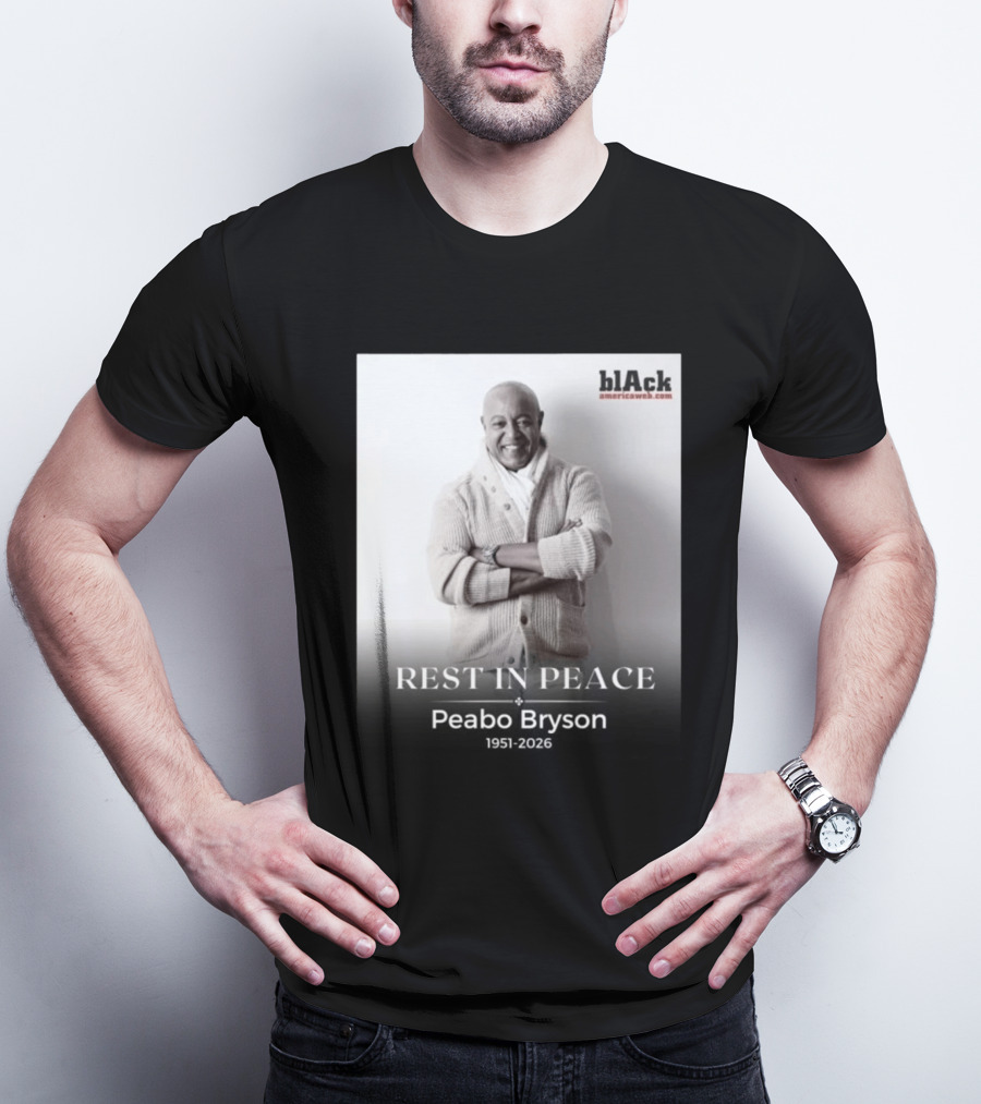 Rest In Peace Peabo Bryson 1951 2026 Black Americaweb T-Shirt