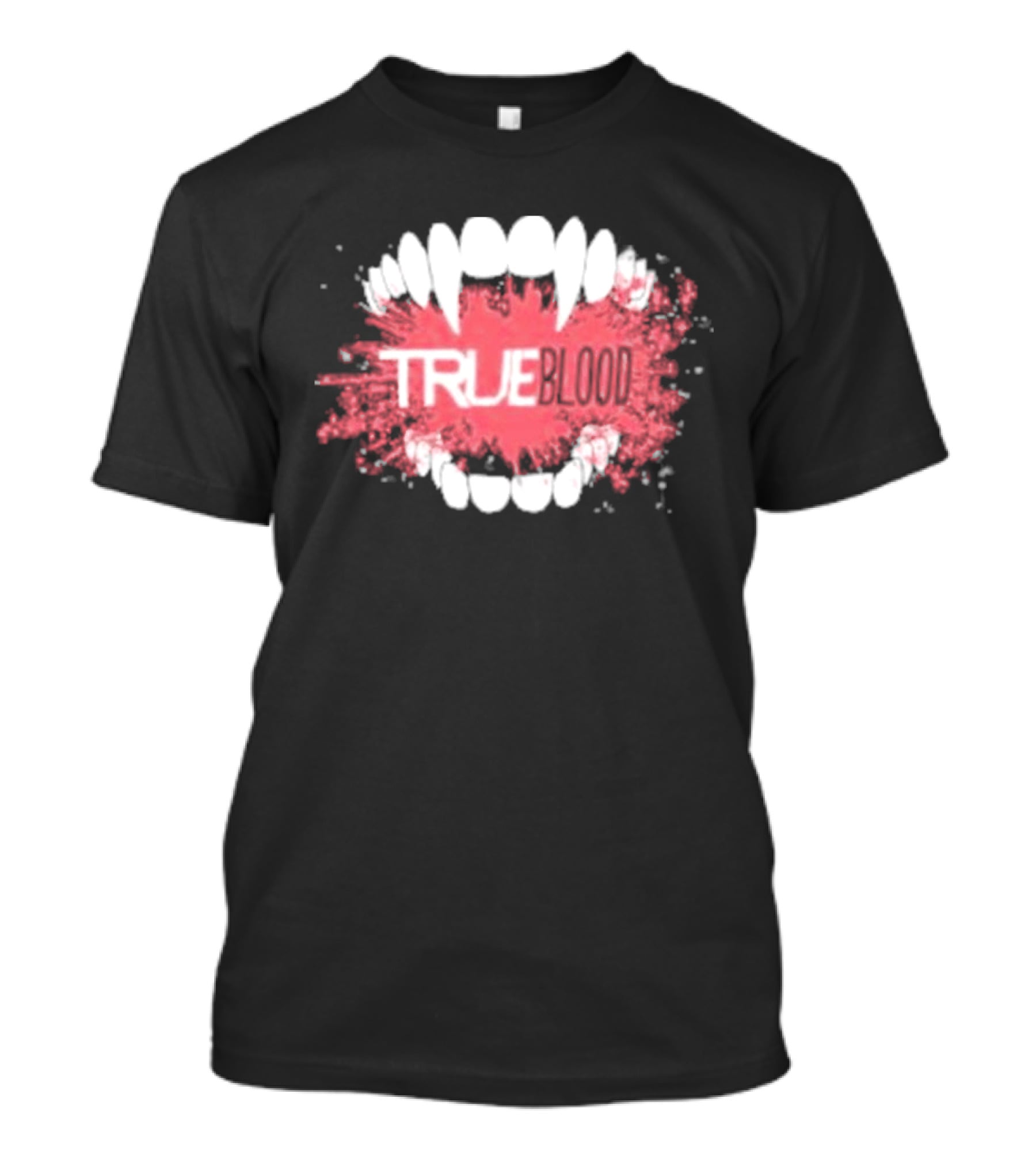 True Blood Vampire Fangs Bite Splatter T-Shirt