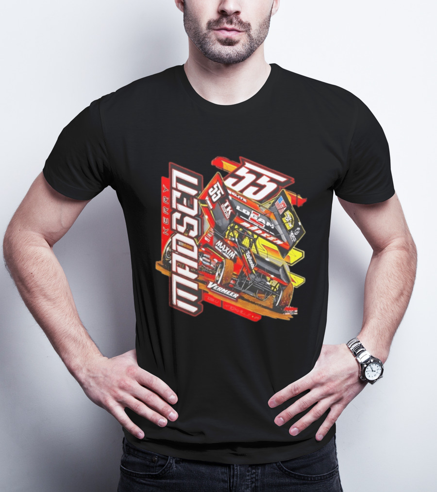 Kerry Madsen 55 Vermeer Logan Madsen Racing Sprint Car Maxim Too Much Grip T-Shirt
