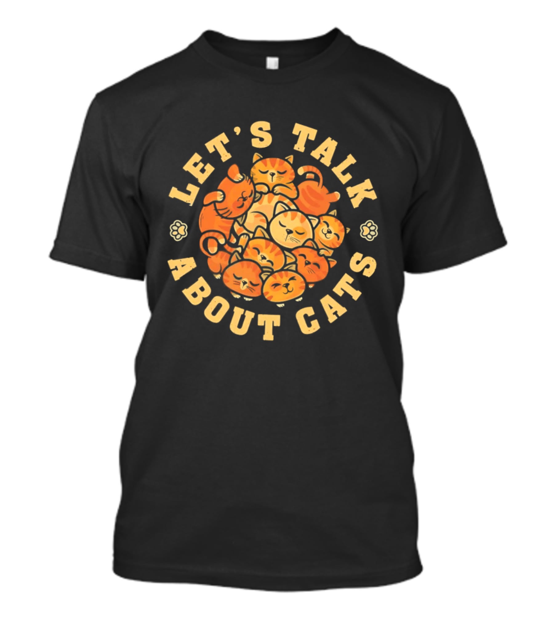 Let's Talk About Cats Cute Orange Tabby Kittens T-Shirt