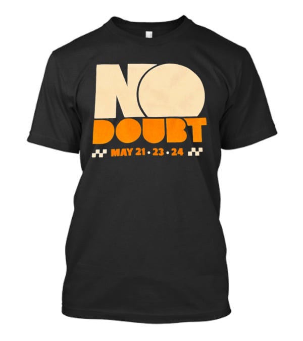 No Doubt Tour May 21 23 24 Checkered T-Shirt