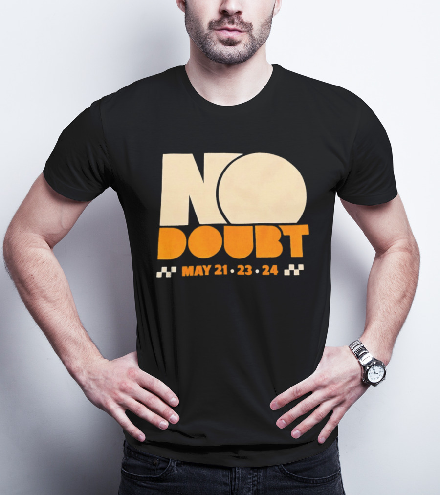 No Doubt Tour May 21 23 24 Checkered T-Shirt