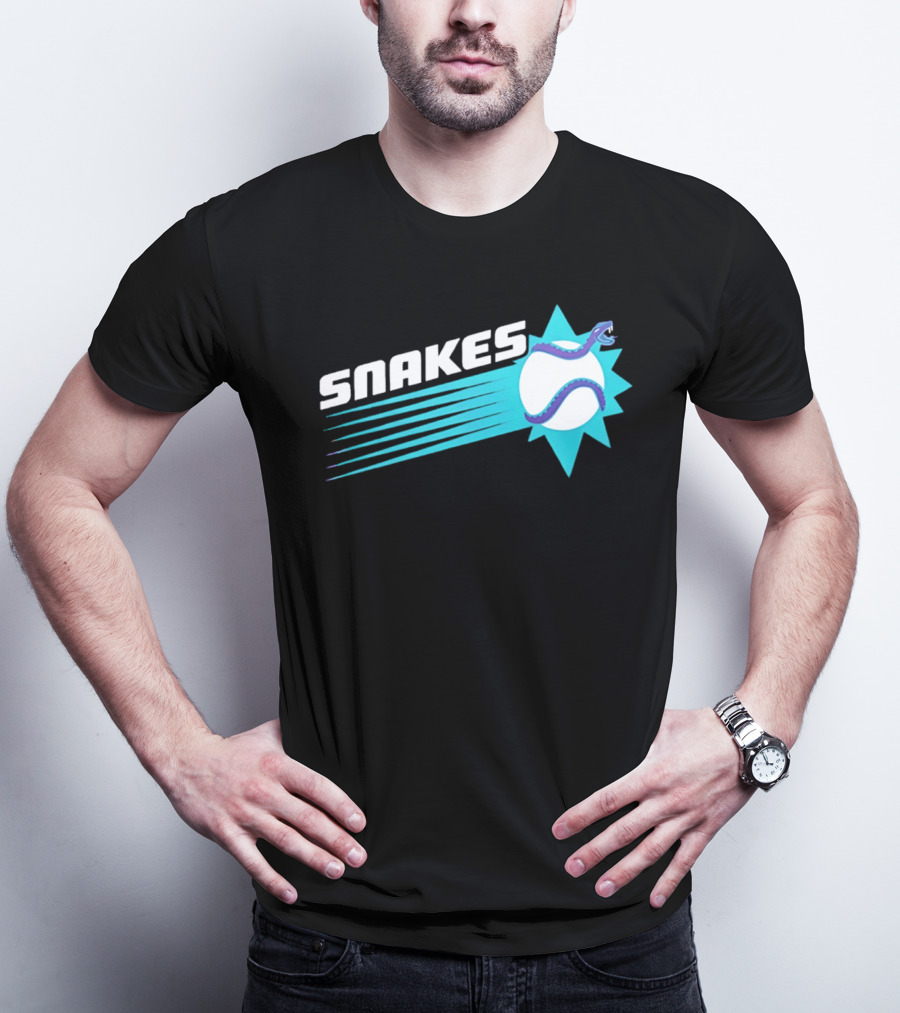 Arizona Snakes Baseball Team Serpentine T-Shirt
