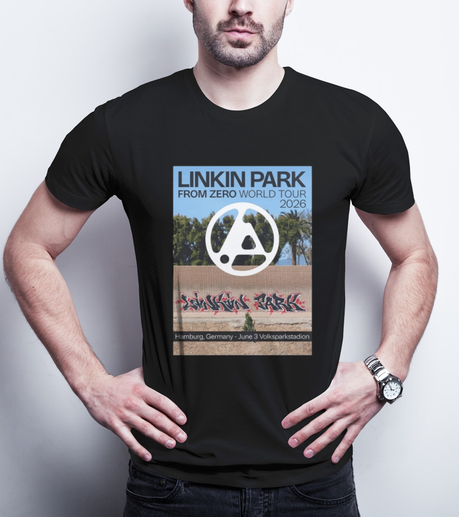 Linkin Park From Zero World Tour 2026 Hamburg Germany June 3 Volksparkstadion T-Shirt