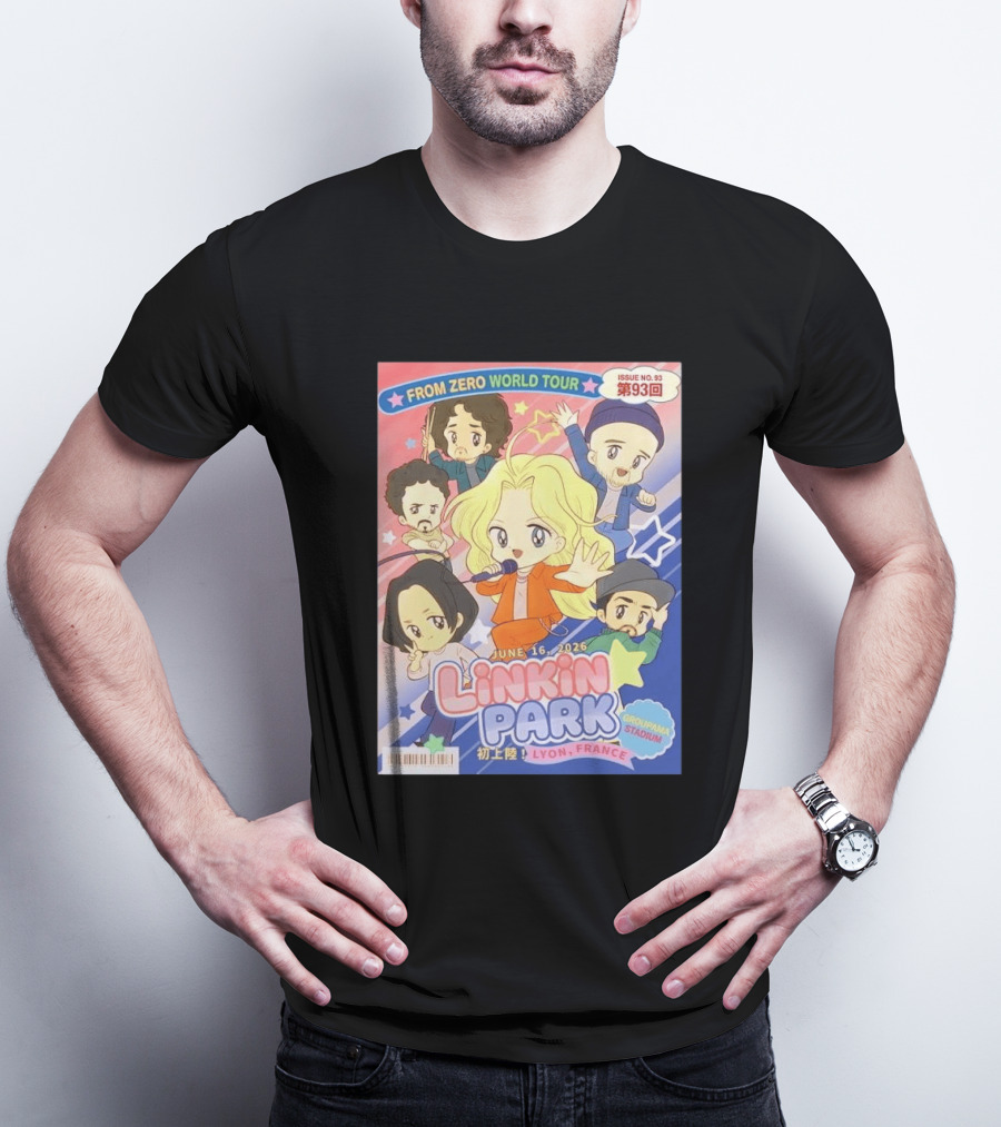 Linkin Park From Zero World Tour Issue No. 93 Lyon France Groupama Stadium June 16 2026 T-Shirt