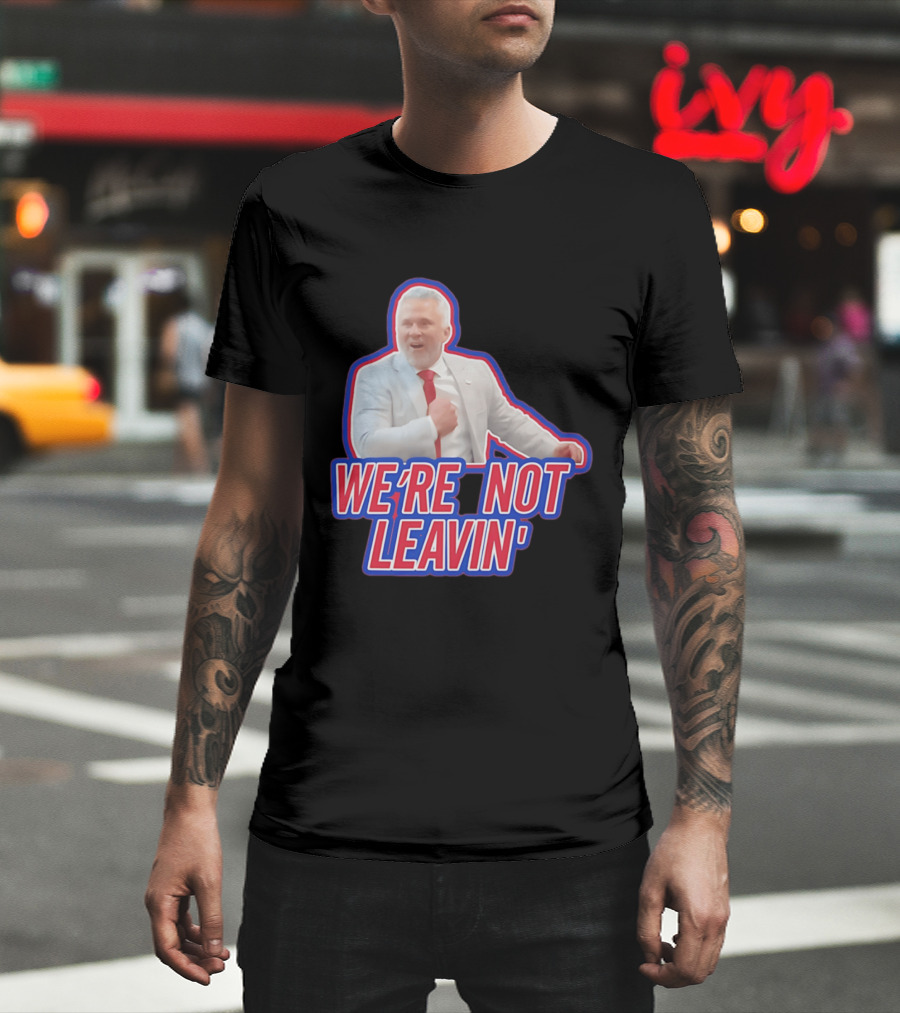 Martin St. Louis We're Not Leavin' Montreal Canadiens T-Shirt