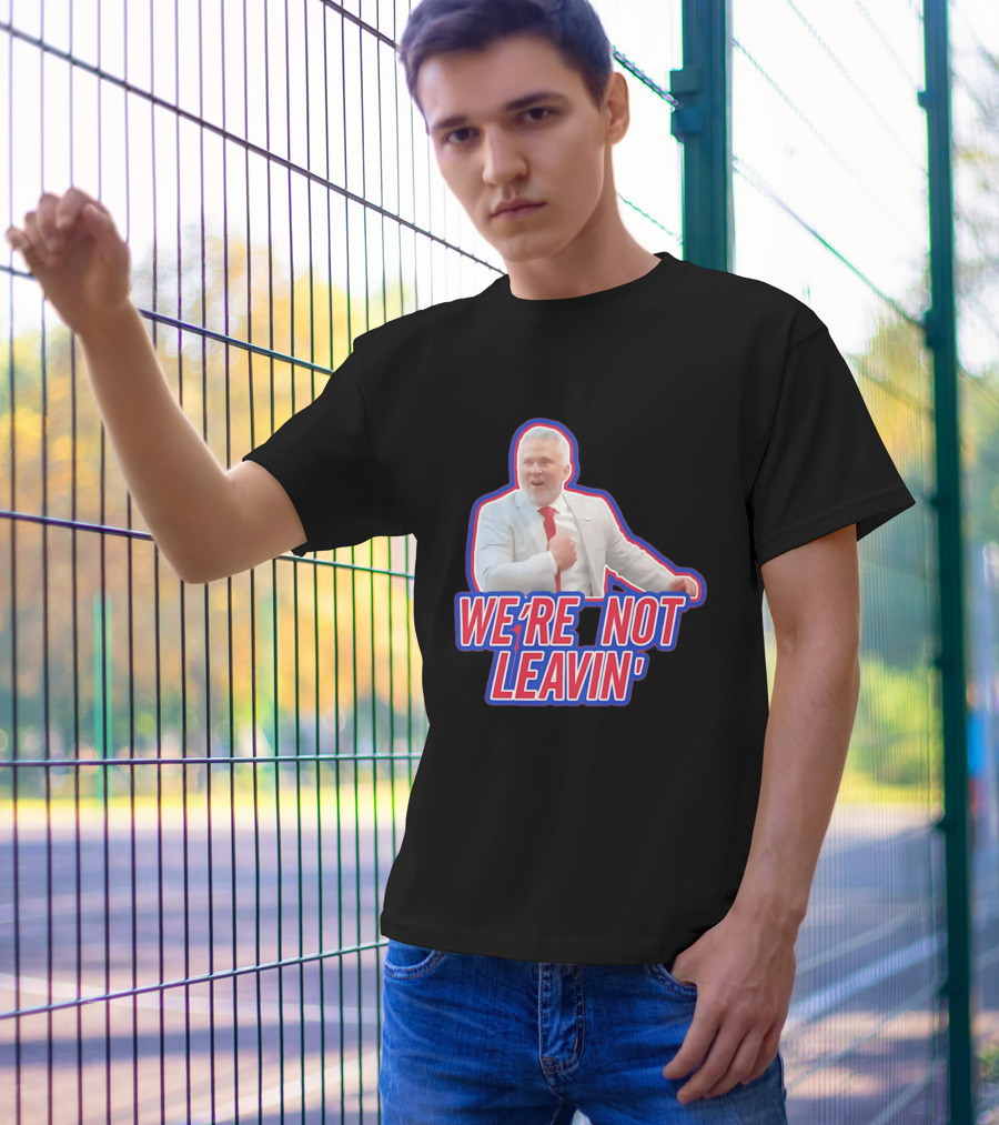 Martin St. Louis We're Not Leavin' Montreal Canadiens T-Shirt