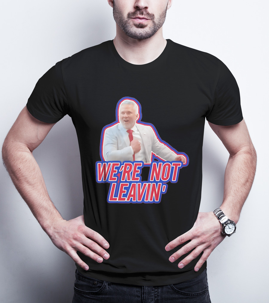 Martin St. Louis We're Not Leavin' Montreal Canadiens T-Shirt