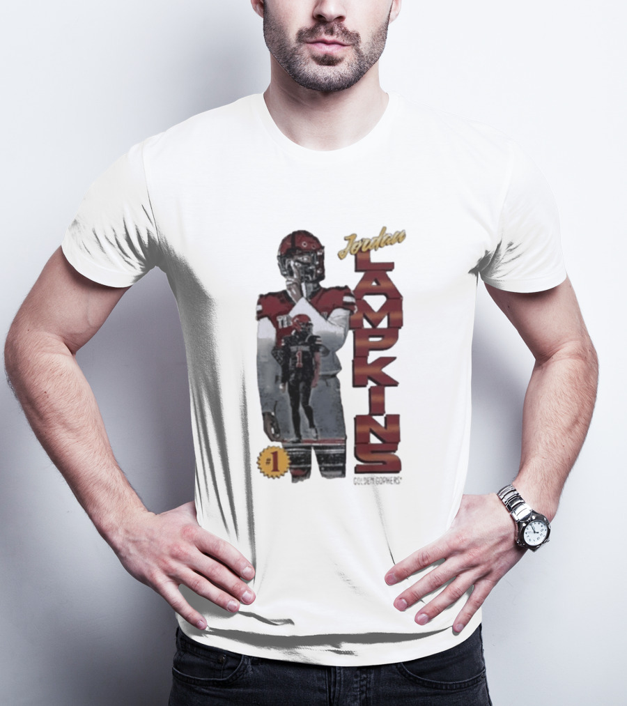 Jordan Lampkins 1 Minnesota Golden Gophers Football Player T-Shirt