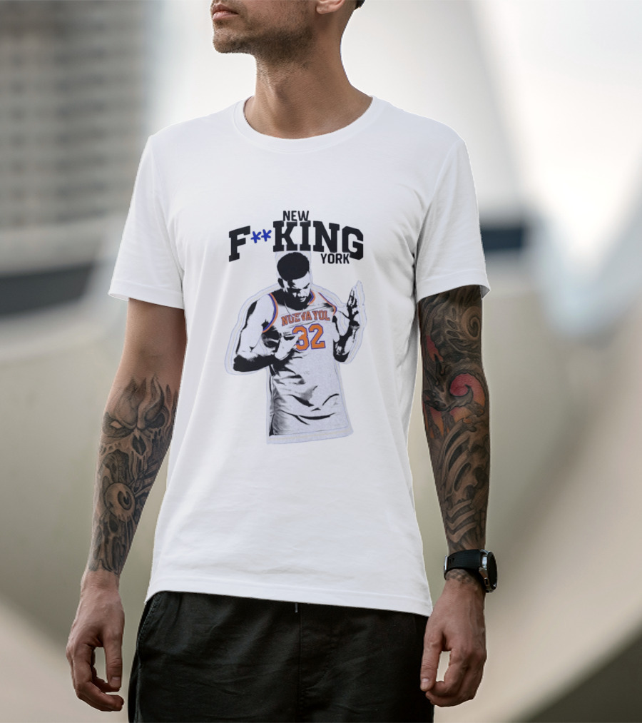 New F**king York Nueva Yol 32 Basketball Player T-Shirt