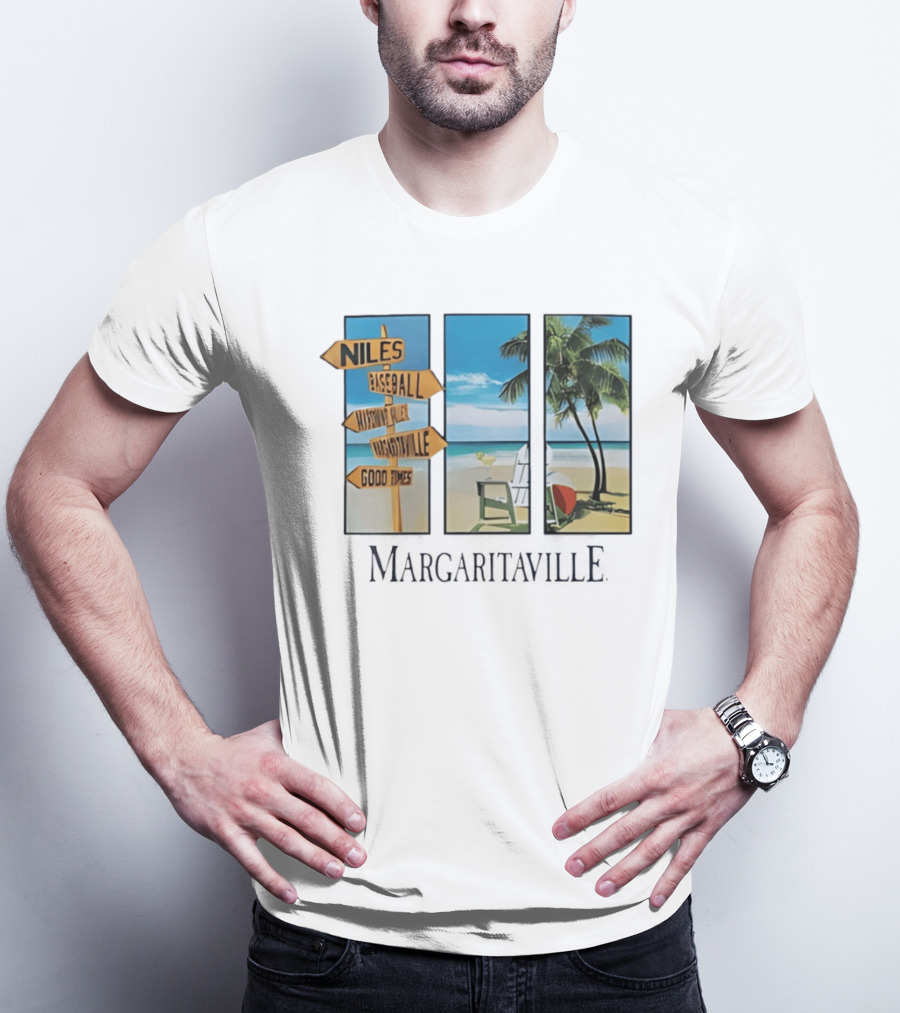 Niles Baseball Mahoning Valley Margaritaville Beach Good Times T-Shirt