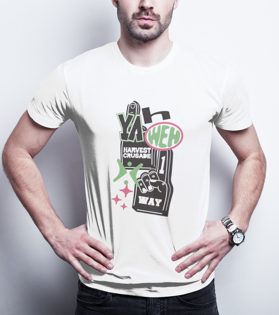 Yahweh Foam Finger Harvest Crusade One Way T-Shirt