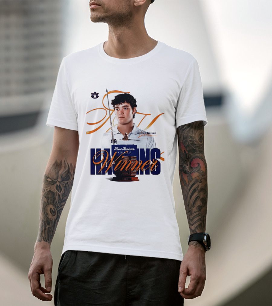 Auburn University Jackson Koivun Fred Haskins Award Winner Golf T-Shirt