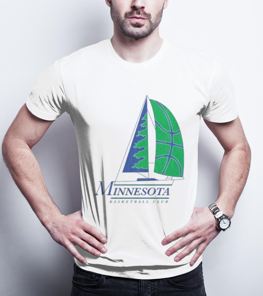 Minnesota Basketball Club Sailing Boat And Hoop T-Shirt