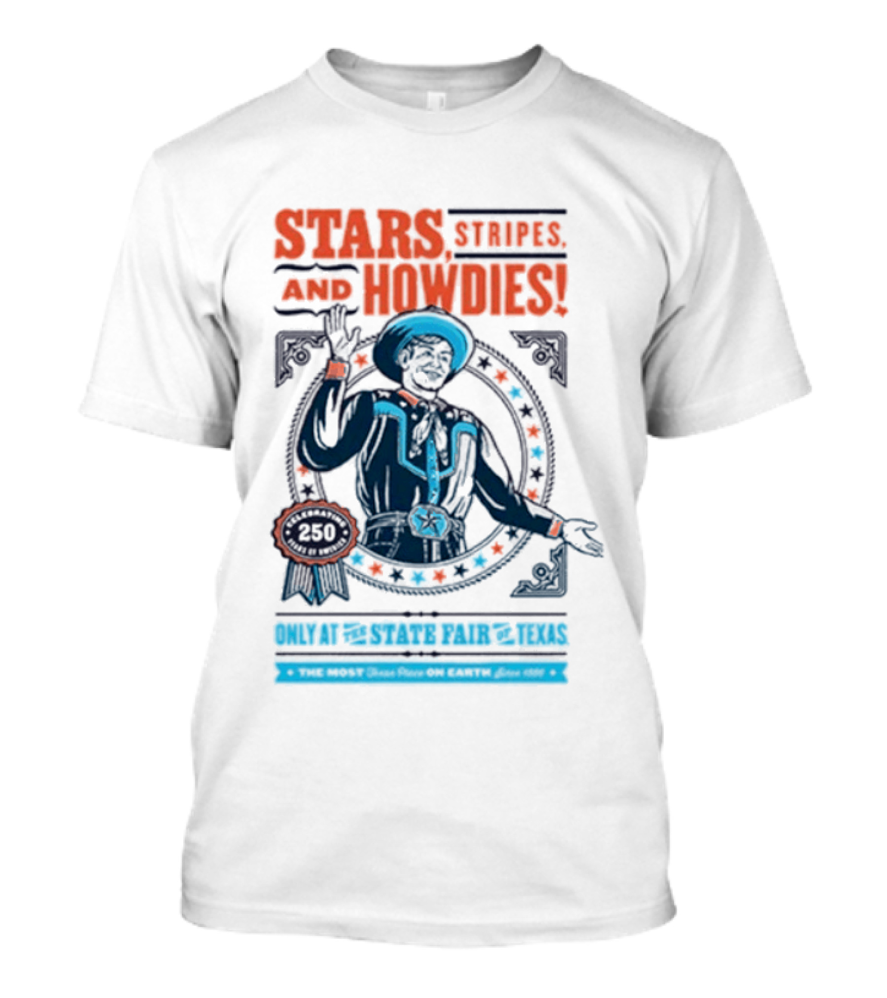 Stars Stripes And Midways State Fair Of Texas 2026 250 Big Tex Circle T-Shirt
