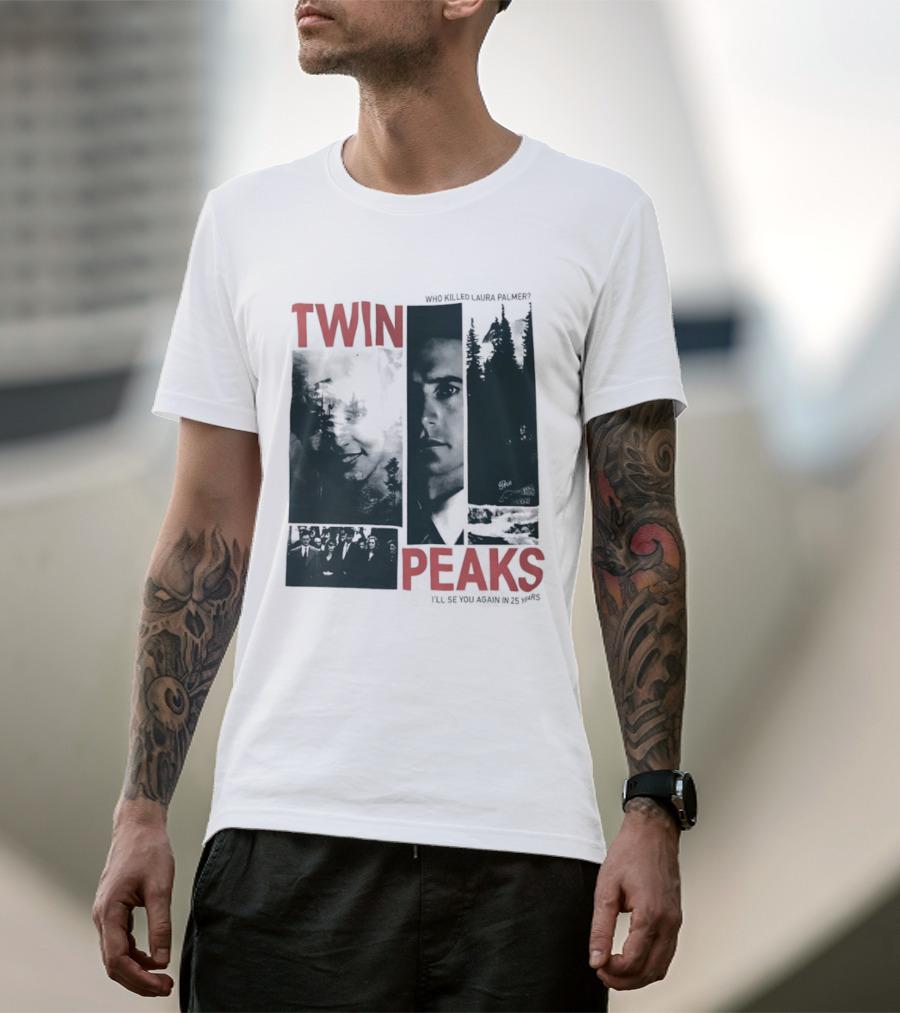 Twin Peaks Laura Palmer Dale Cooper Who Killed Laura Palmer I'll See You Again T-Shirt