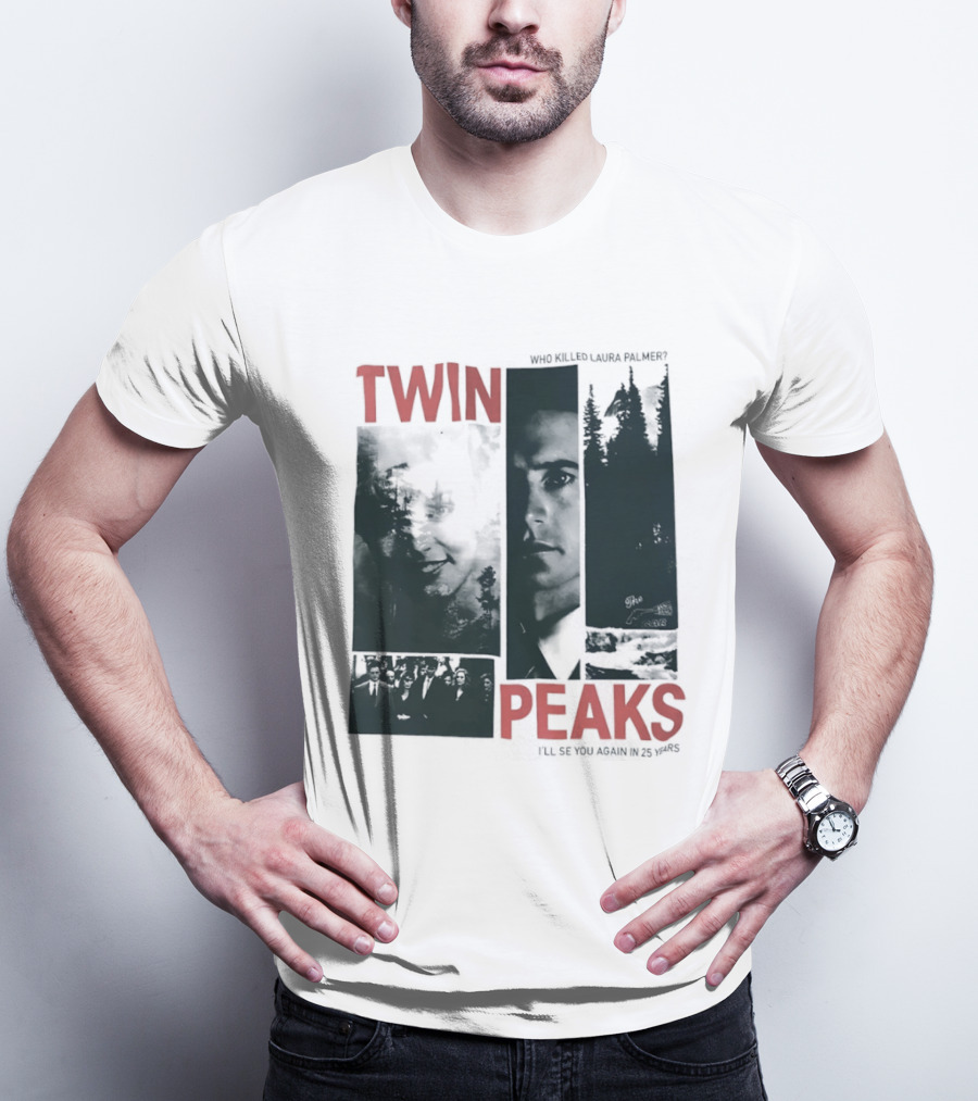 Twin Peaks Laura Palmer Dale Cooper Who Killed Laura Palmer I'll See You Again T-Shirt