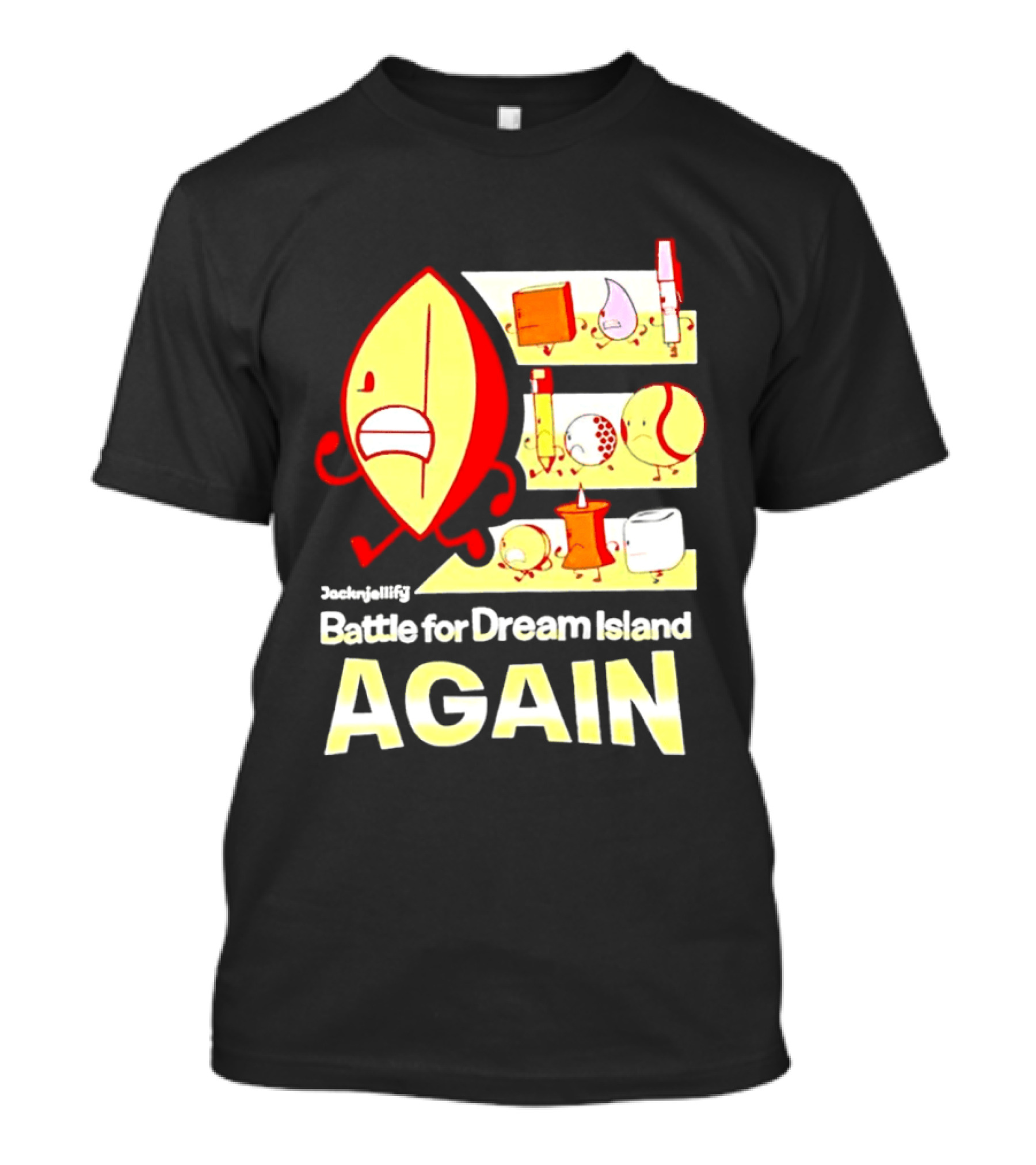 Battle For Dream Island Again Leafy BFDI Characters T-Shirt