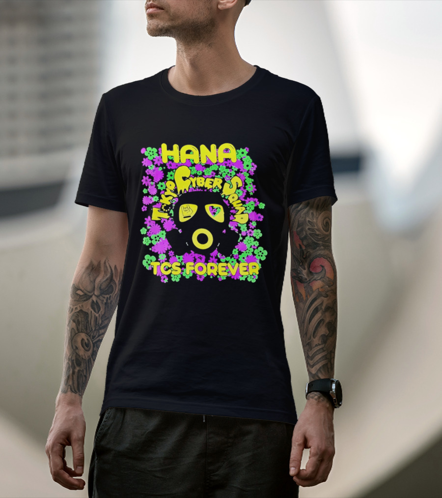 Hana Tokyo Cyber Squad TCS Forever Vibrant Flower Power T-Shirt