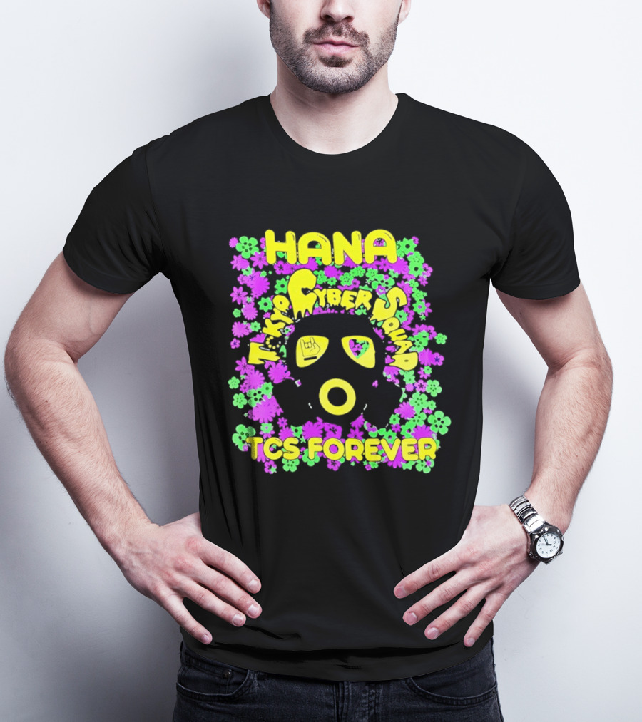 Hana Tokyo Cyber Squad TCS Forever Vibrant Flower Power T-Shirt